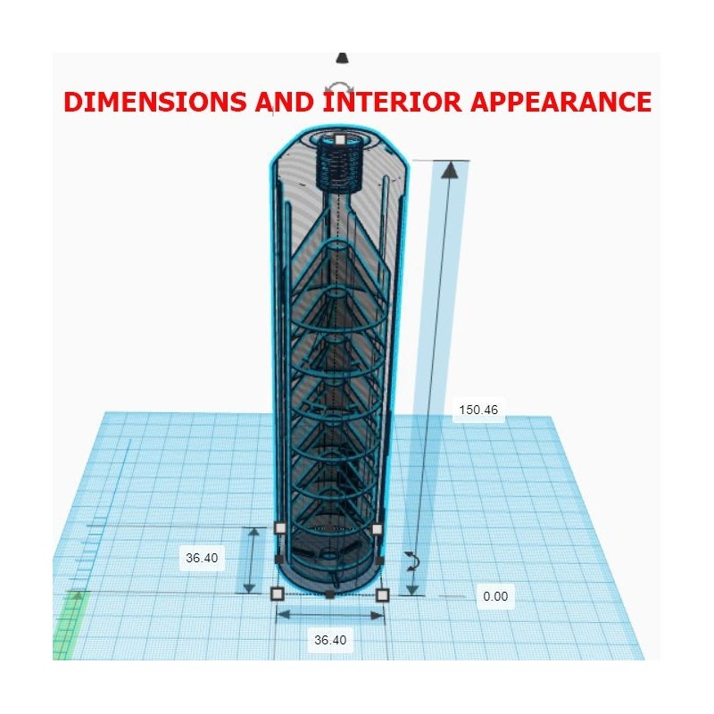 Price: €22.00 - Artemis Snowpeak PP750 Moderator Adapter 1 2 UNF